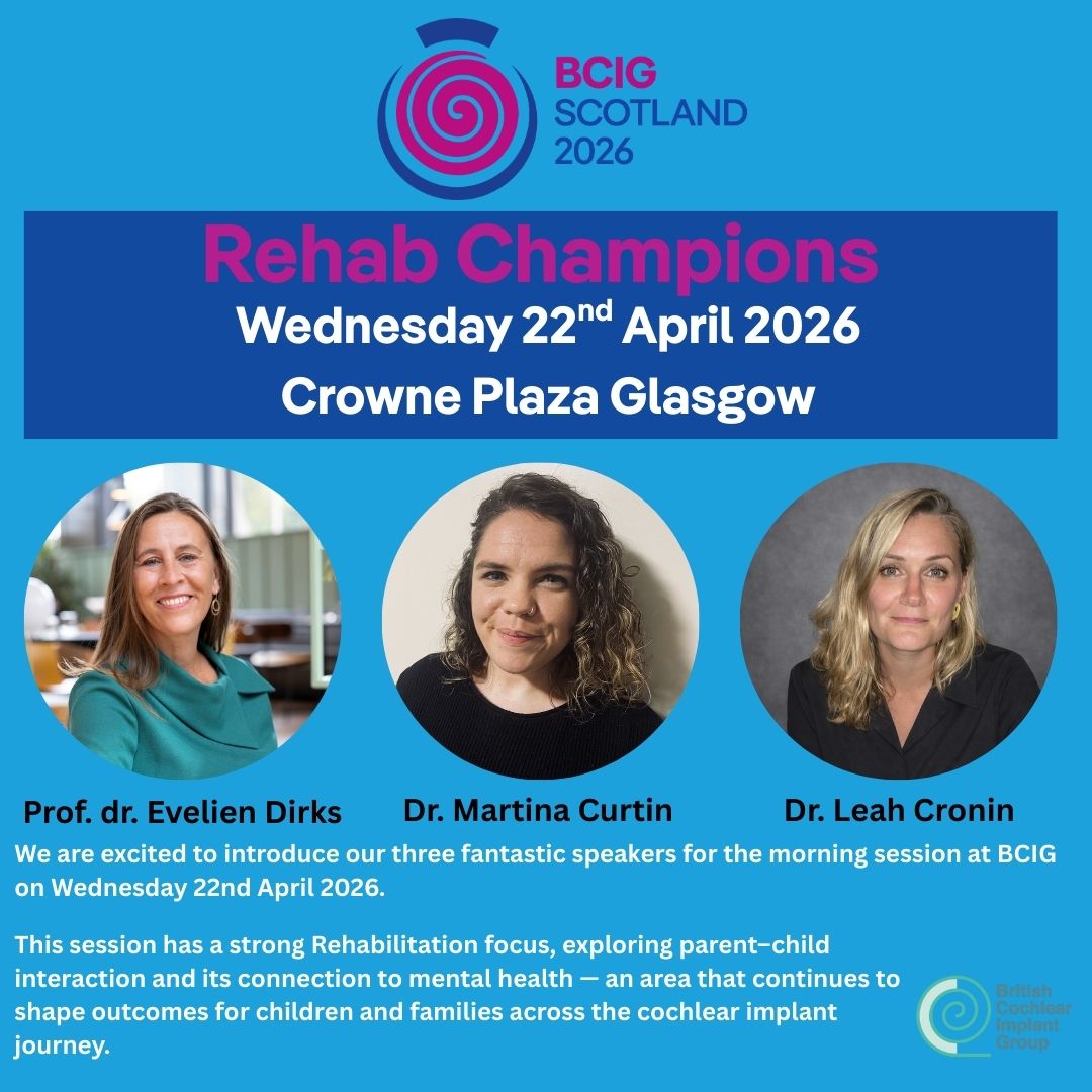 Rehab Programme at BCIG 2026 | British Cochlear Implant Group